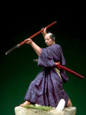 Samurai in Hitatare with Yari (1600-1867) - Pegaso World