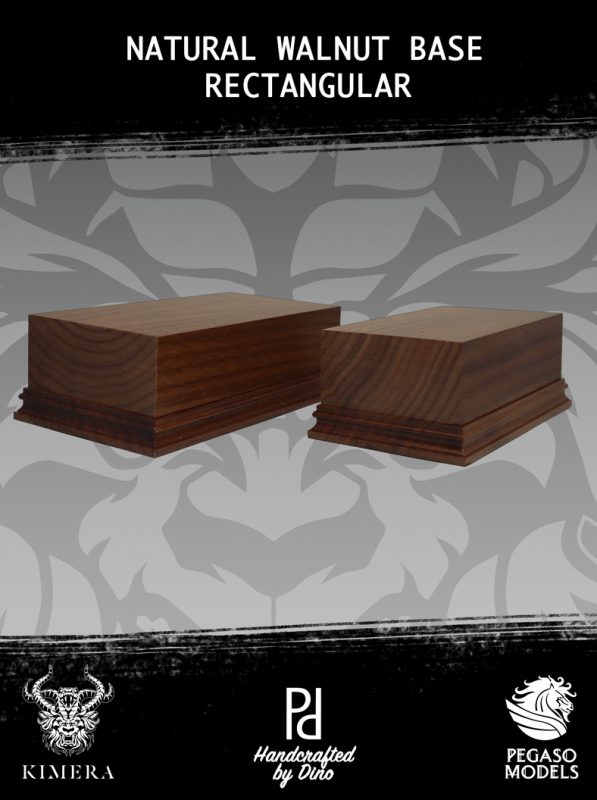 Walnut Wood Base - RECTANGULAR (various sizes) - Handcrafted by Dino ...