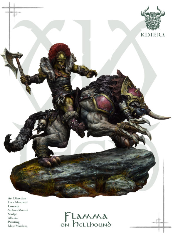Flamma on Hellhound - Orc Centurion - Pegaso World