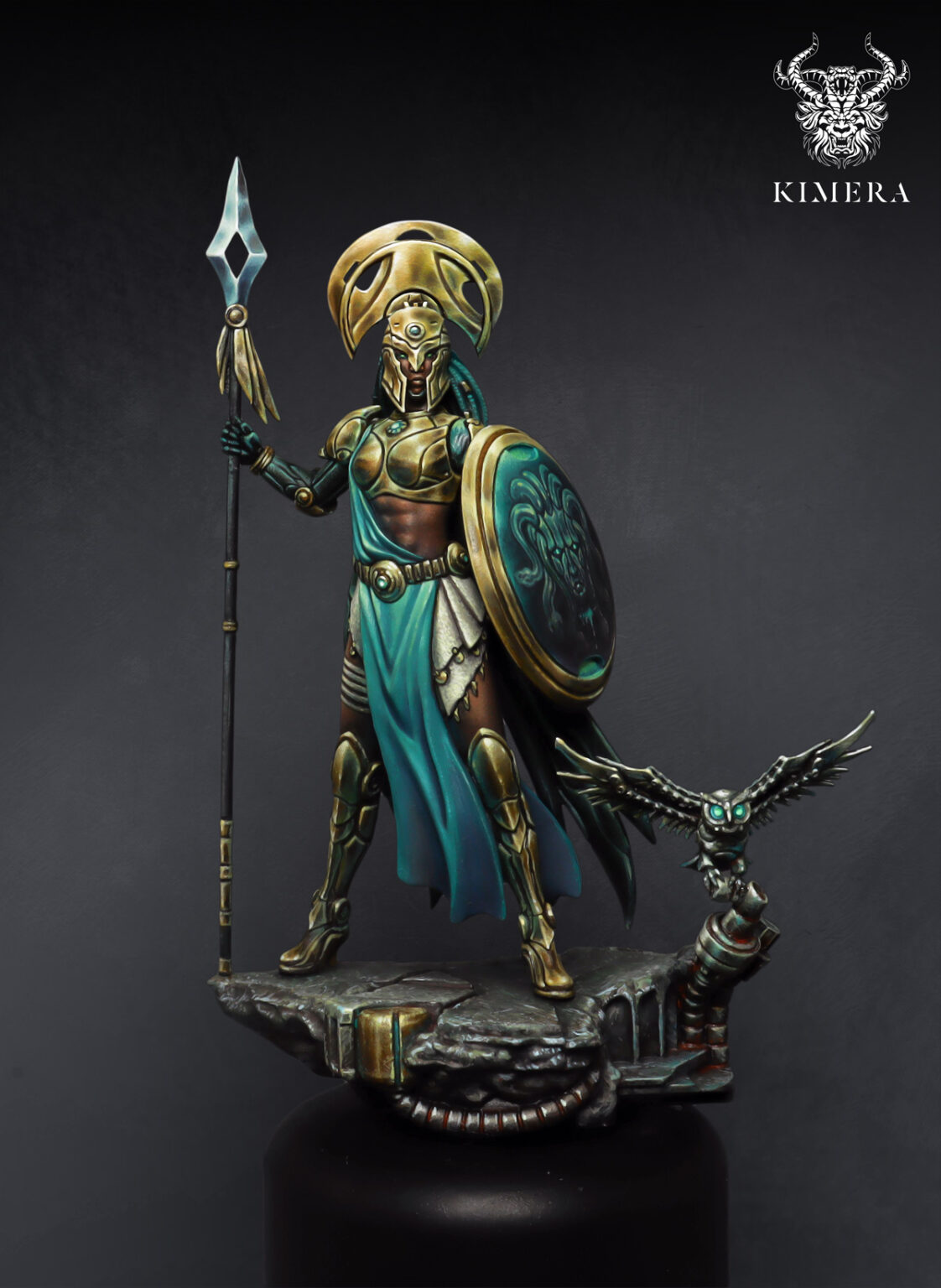 Athena - 75mm fantasy female warrior miniature - Kimera Models